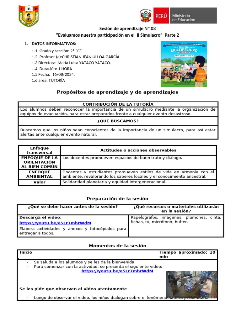 Tutoría 16 de Agosto | PDF