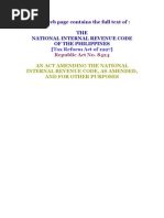 National Internal Revenue Code 1997 | PDF | Taxes | Business
