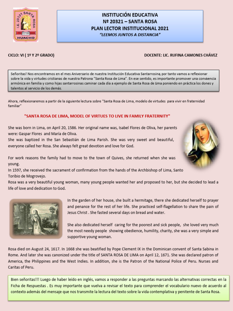 Modelo de Lectur | PDF