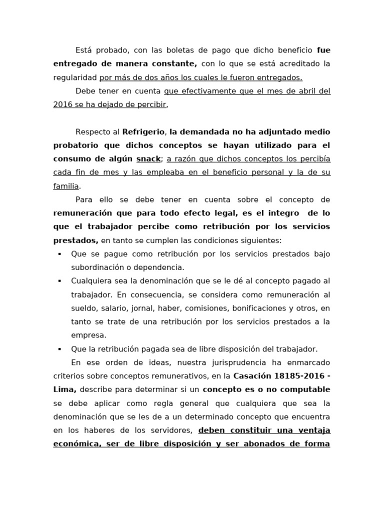 Alegato Final Laboral Costumbre | PDF