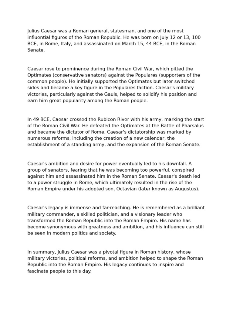 Julius Caesar | PDF
