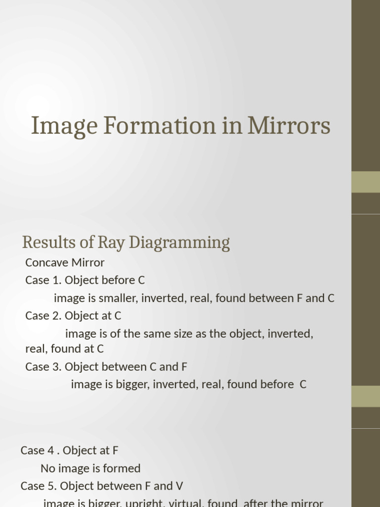 Lesson 4.3C Mirror Equation | PDF