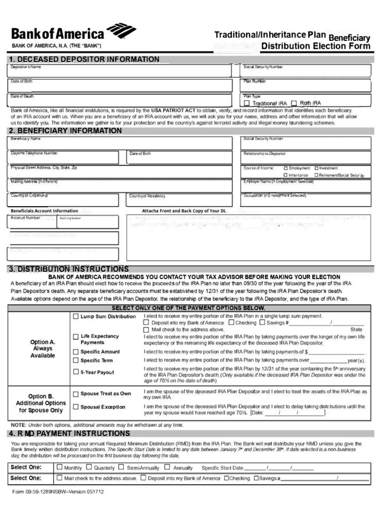 Beneficiary - Distribution - Election - Form (1) - Page-0001 | PDF ...
