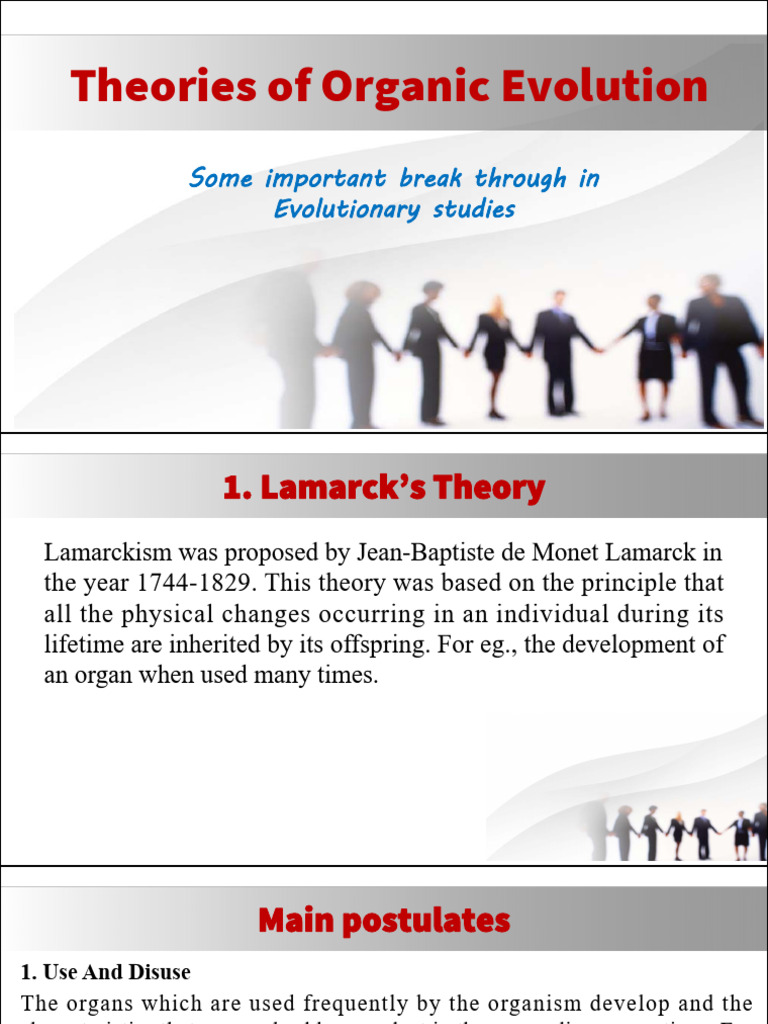 Theories of Evolution II | PDF