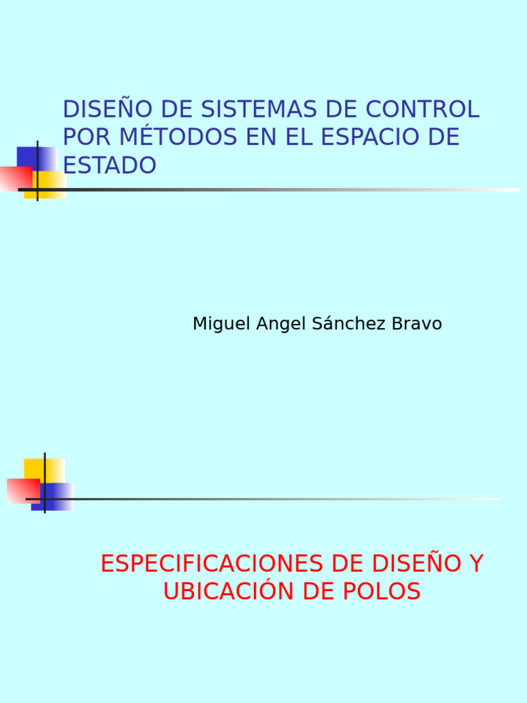 Diseno de Sistemas Control Variables Estado | PDF