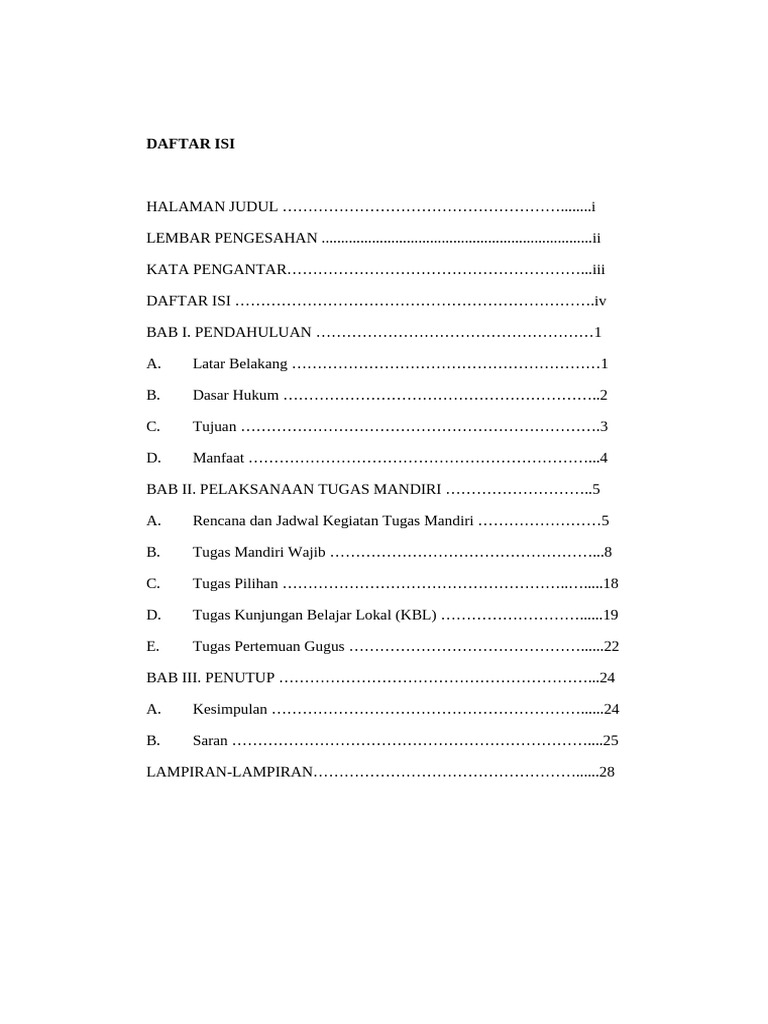 File Tugas Mandiri Diksar | PDF