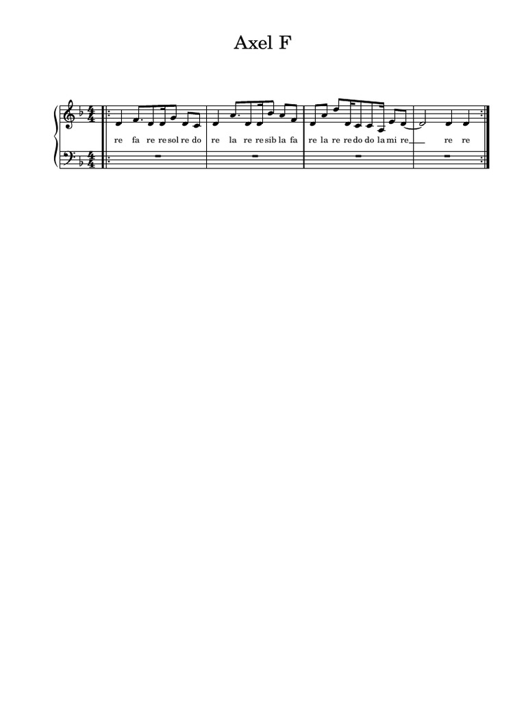 Crazy Frog - Axel F | PDF