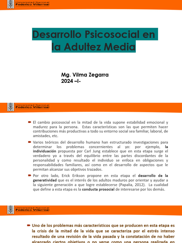 Desarrollo Psicosocial en La Adultez Media | PDF | Adultos | Amor