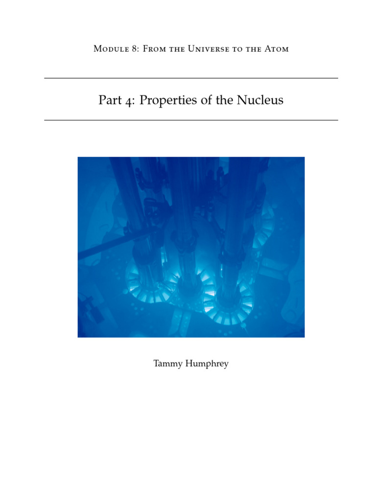 M8 4 Properties of The Nucleus | PDF