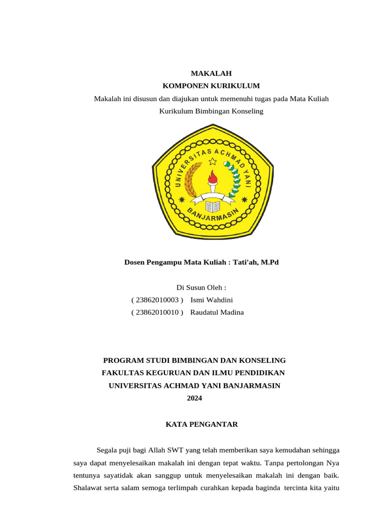 Makalah Kurikulum BK Kel 2 | PDF