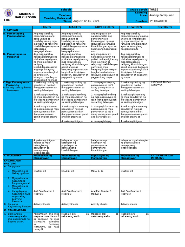 DLL-quarter 1 Week 2 | PDF