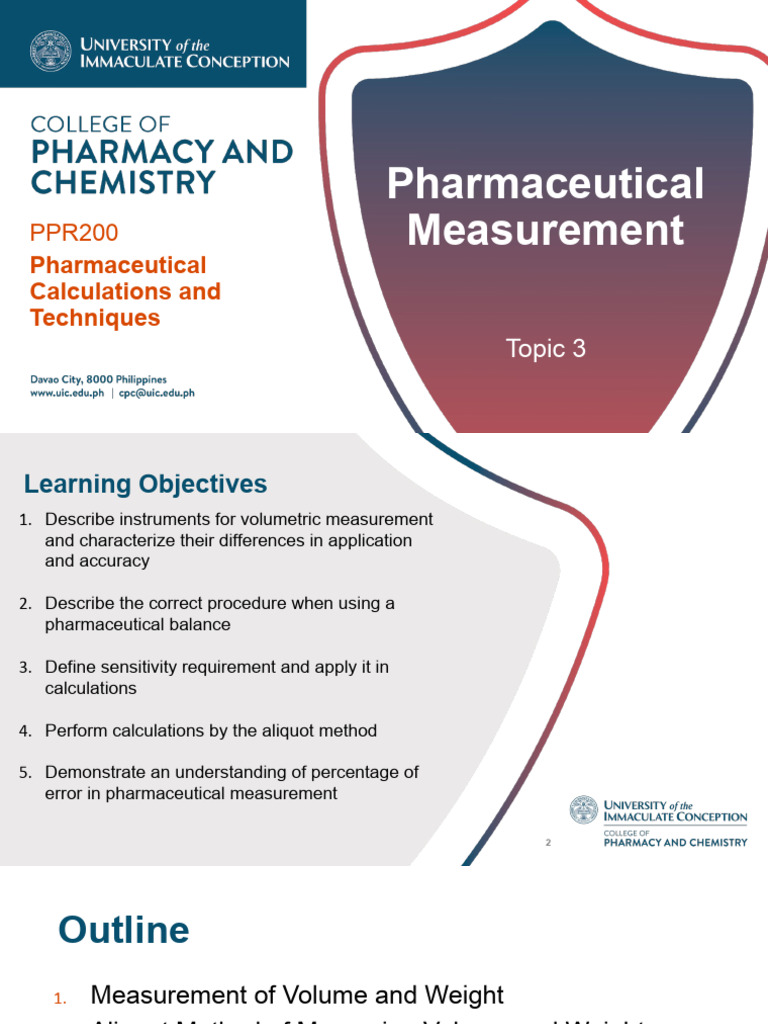 3 - Pharmaceutical Measurement | PDF