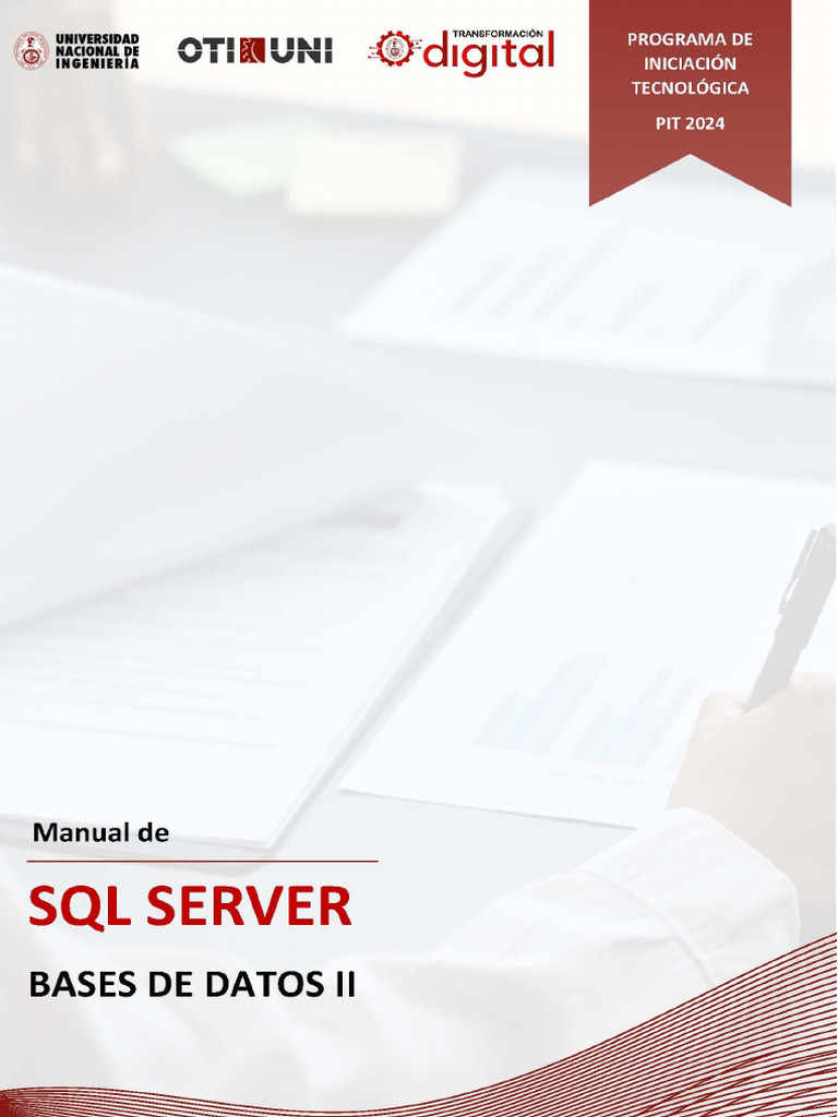 Microsoft SQL Server - Bases de Datos II - Versión Agosto 2024 | PDF