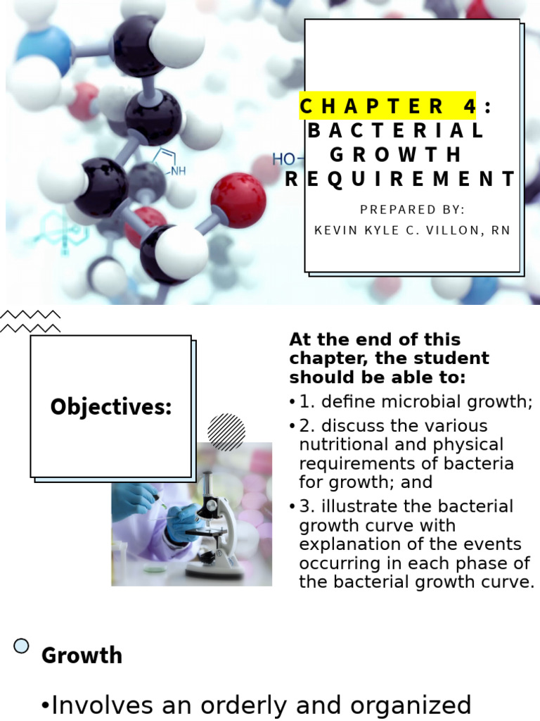 Chapter 4. Bacterial Growth Requirement | PDF