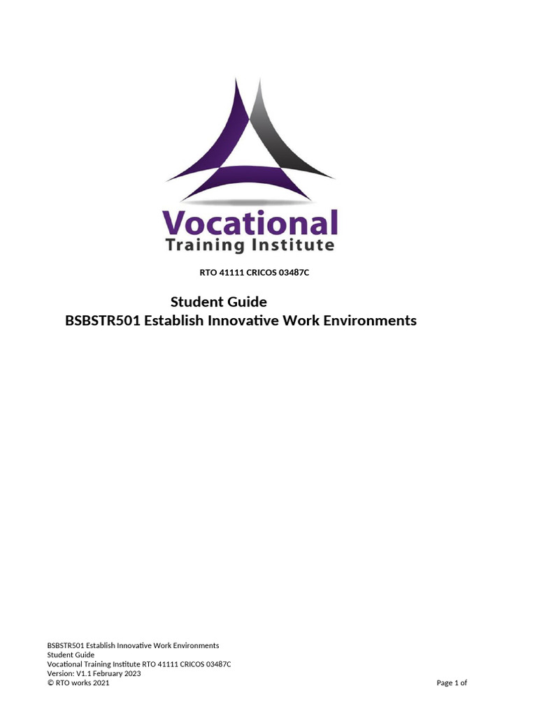 BSBSTR501 Student Guide 24-03-21 | PDF