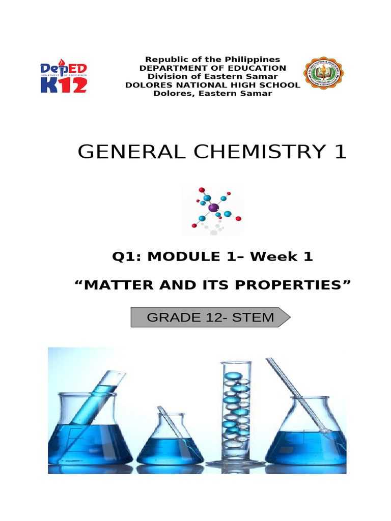 Module 1 4 Matter and Its Properties Students Guide | PDF