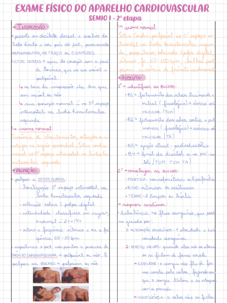 Exame Físico - Aparelho Cardiovascular | PDF