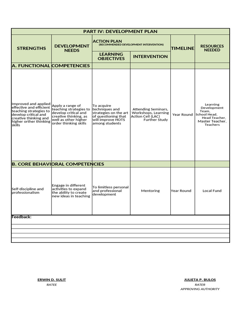 Development Plan | PDF