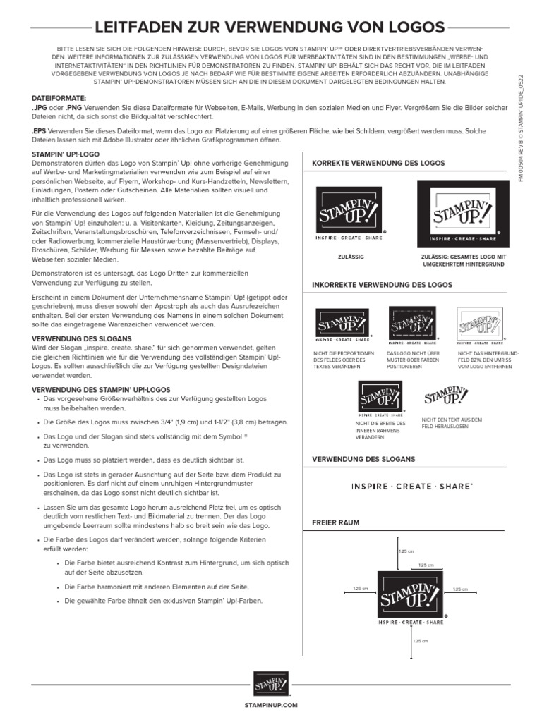 05.22 v1 Logo Usage Guidlines de | PDF