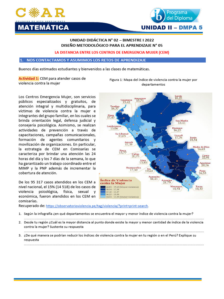 Dmpa 05 - U2 - 3ro - Matematicas | PDF