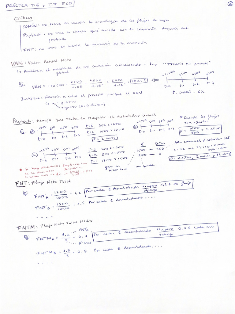 Van Tir y Payback | PDF