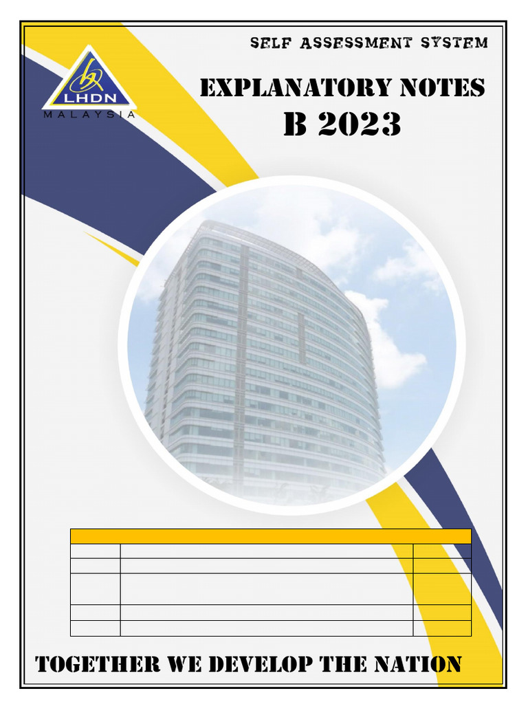 Explanatorynotes b2023 2 | PDF | Taxes | Tax Exemption