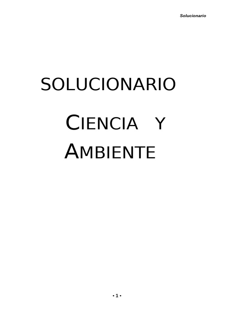 Solu Cambiente | PDF