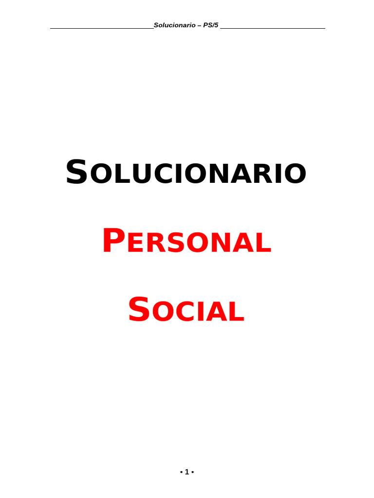 Soluc Psocial | PDF