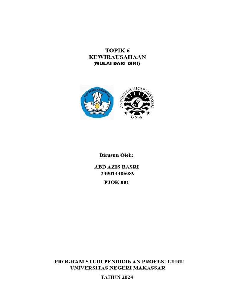 Topik 6 Mulai Dari Diri | PDF