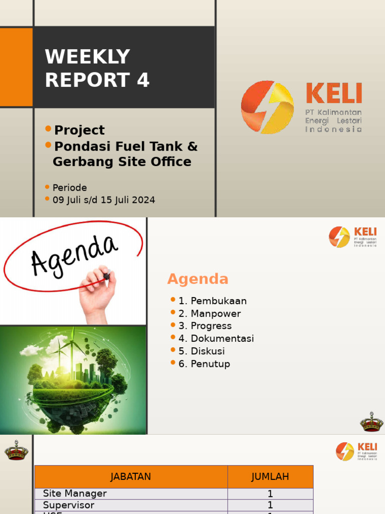 Weekly Report 4 Pondasi Fuel Keli | PDF