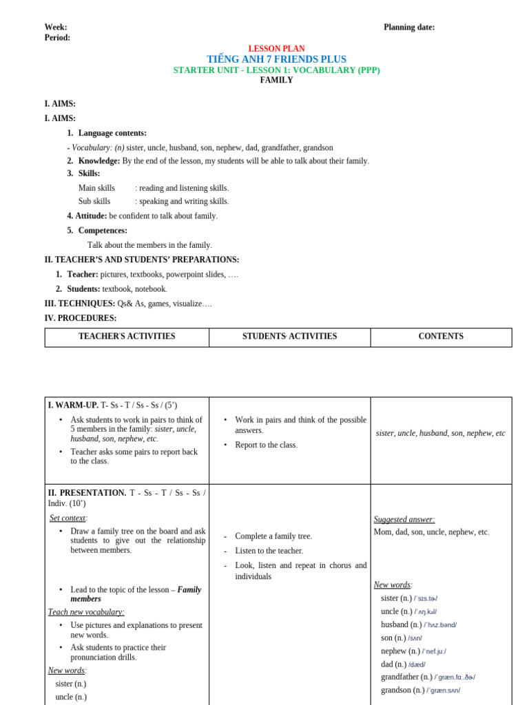 Lesson IA | PDF