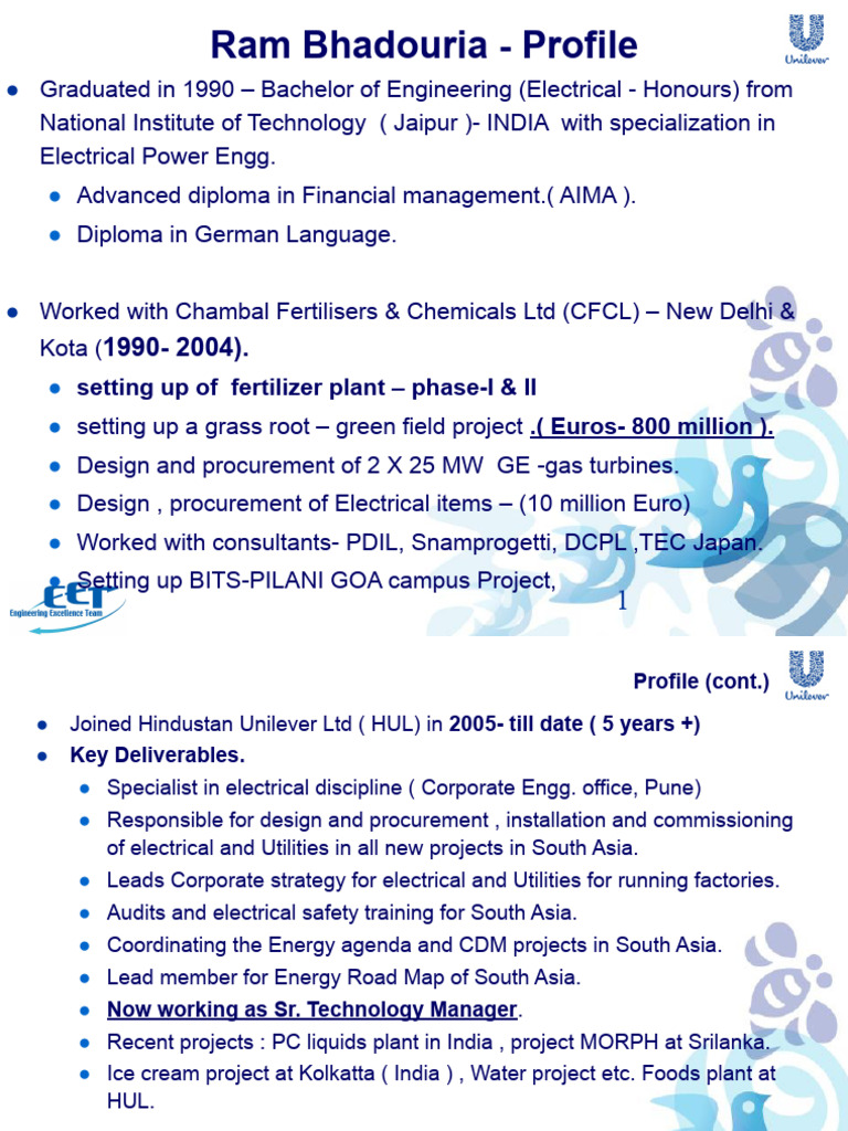 Brief profile of Ram Bhadouria.ppt | PDF