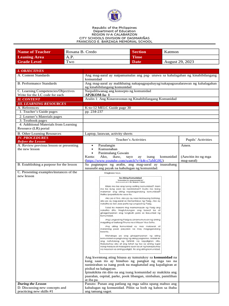 DLP 1Q Ap 2 Week 1 | PDF