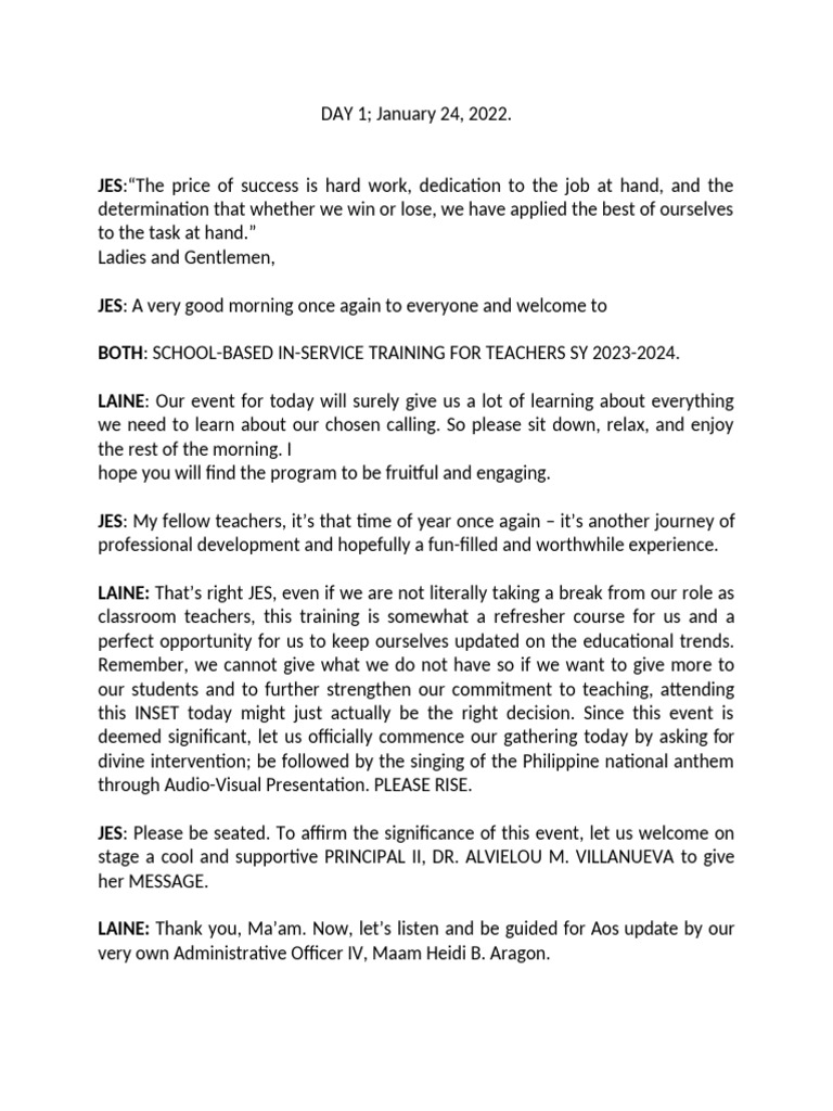 Day 1 Inset | PDF
