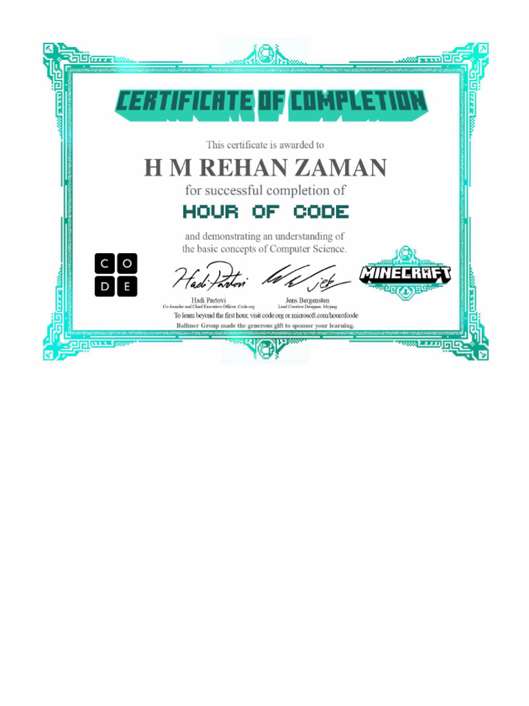 Rehan_Code_Certificate | PDF