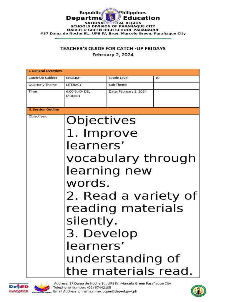 Catch-Up Friday Feb 2, 2024 | PDF