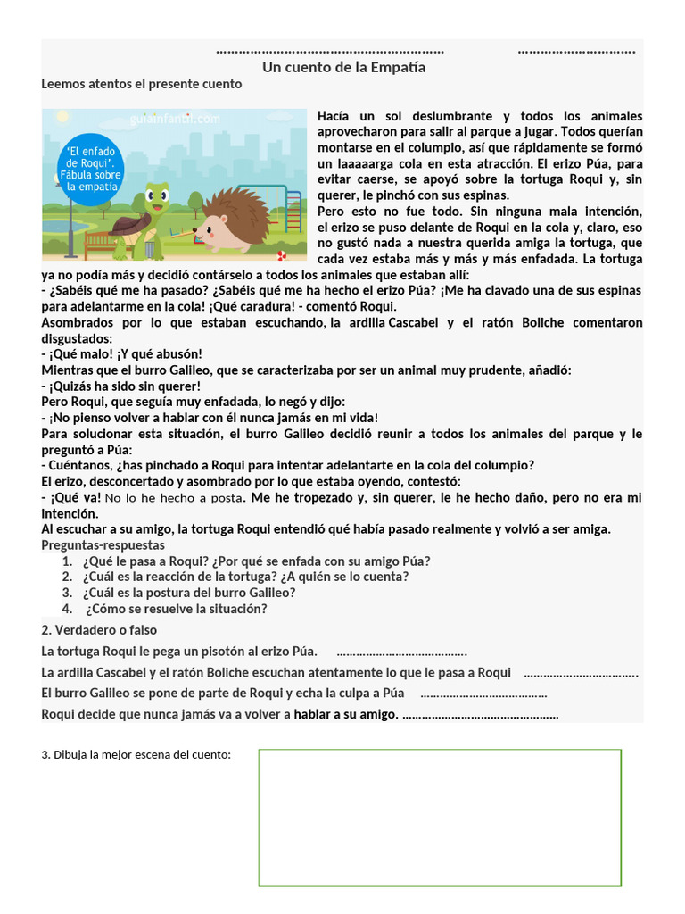 Un Cuento de La Empatía 2 | PDF