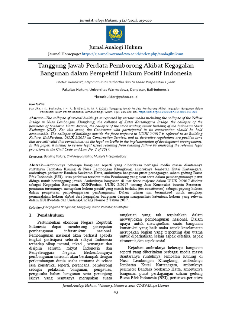 Jurnal Aspek Hukum Perdata 2 | PDF