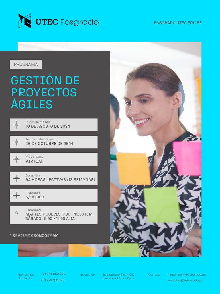 Brochure Programa Gestión de Proyectos Ágiles | PDF | Inteligencia artificial | Inteligencia (IA ...
