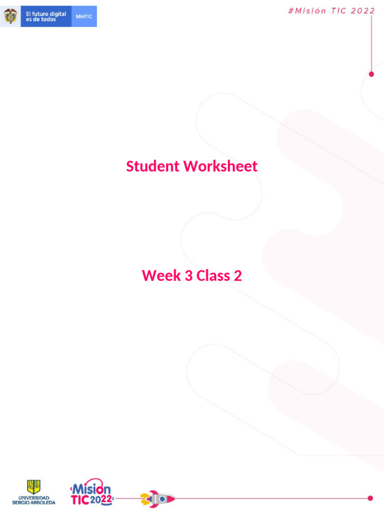 W3 C2 Student Worksheet Final | PDF