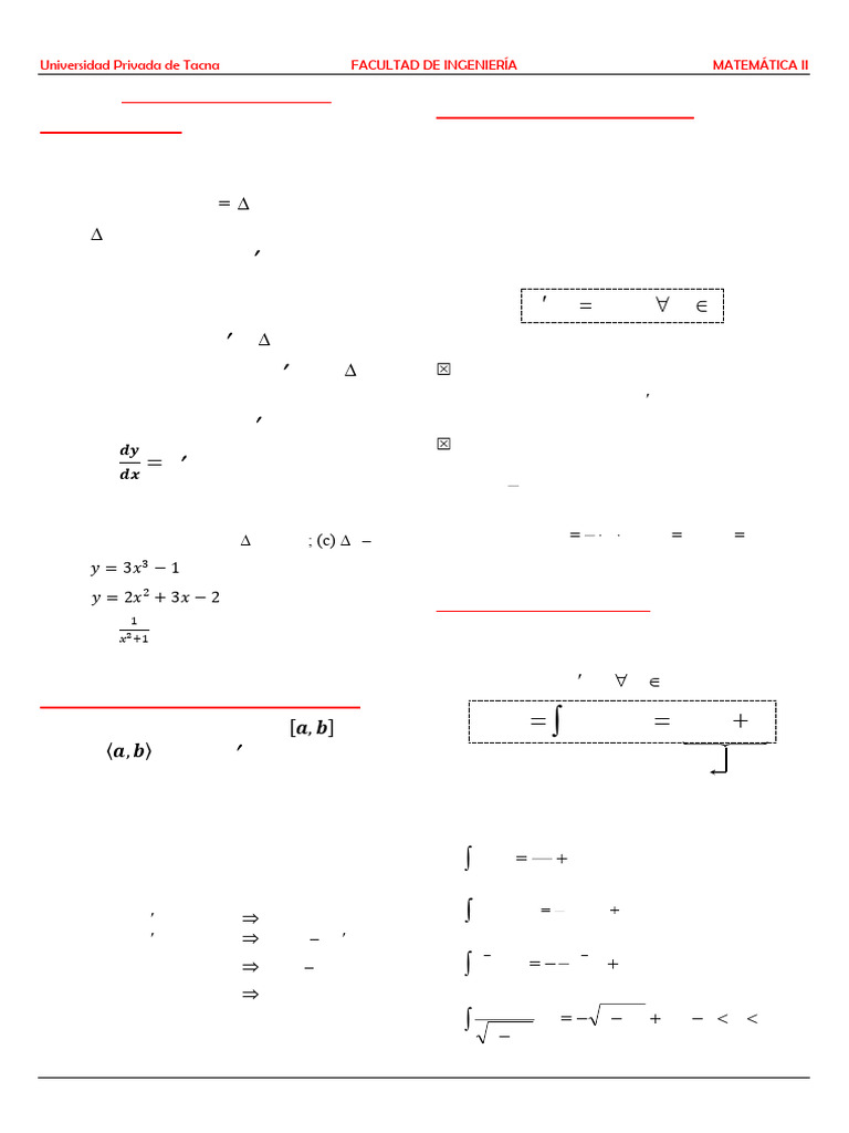 Integrales Math II Math-I 2023-II | PDF