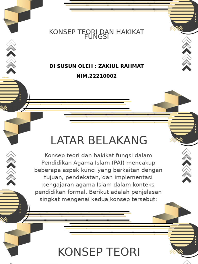 Konsep Teori Dan Konsep Zakiul Rahmat | PDF
