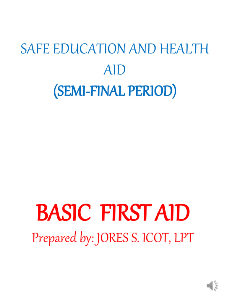 12 First Aid | PDF