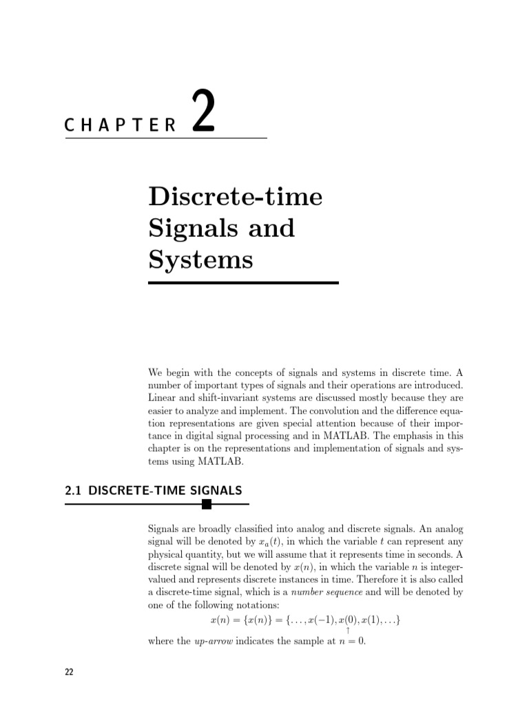 Discrete Time Signals and Systems | PDF