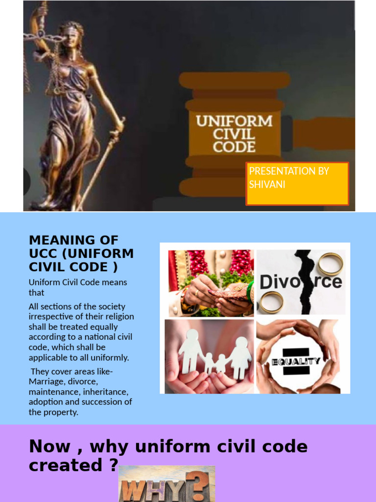 Uniform Civil Code | PDF
