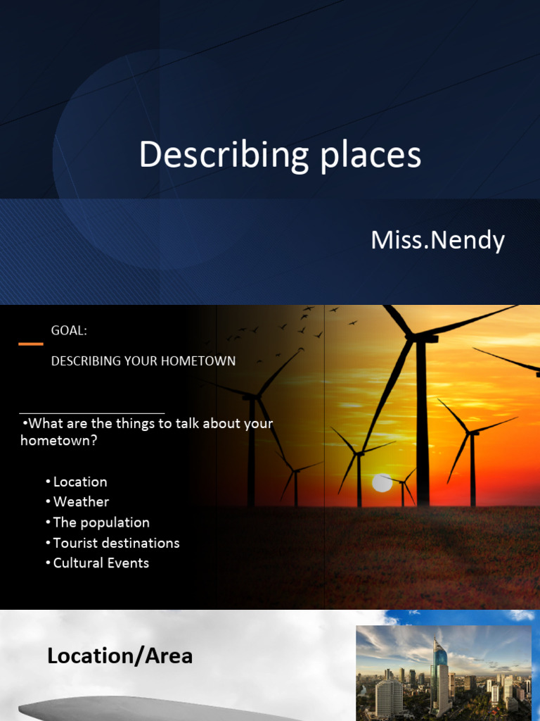 Describing Places | PDF