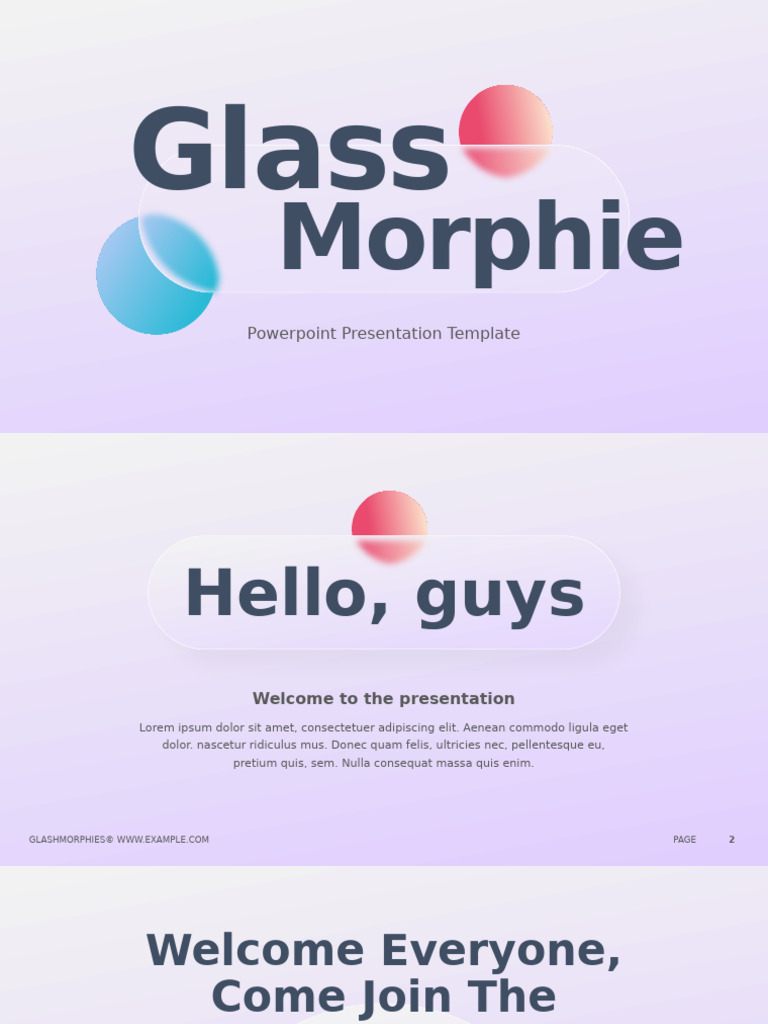 Glass Morphie Presentation | PDF | Communication Design