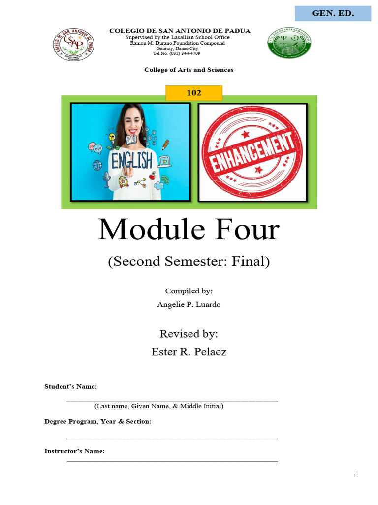 Revised Module 4 in EE 102 22 23 by Ester R. Pelaez1 | PDF | Reading ...