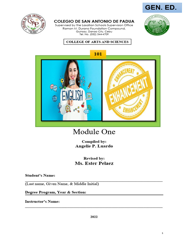 Revised Prelim Module 101 P | PDF