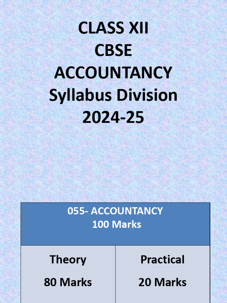 XII Syllabus Division | PDF